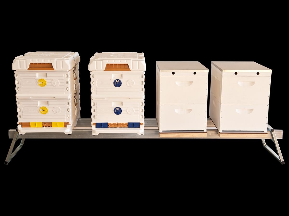 Hive Stand Quad Galvanised Steel